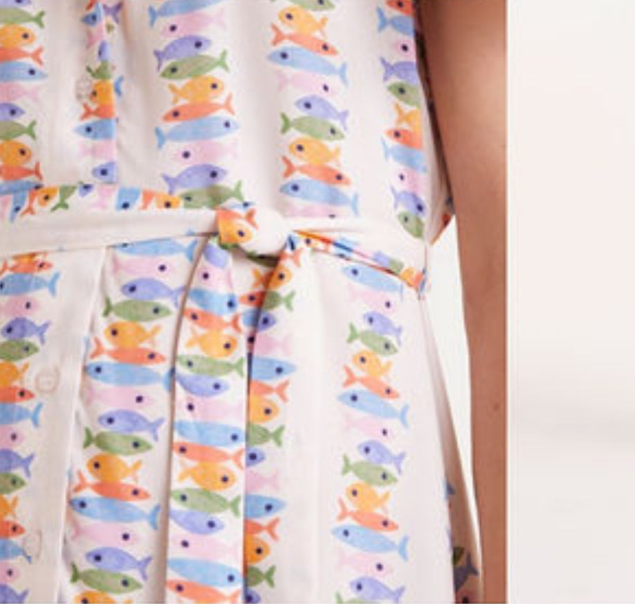 Clara Short Fish Dress – Saretta Boutique 1