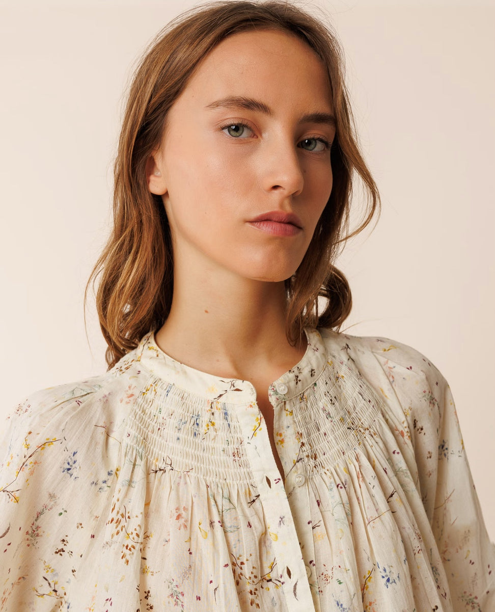 Nancy Vanilla Blouse – Saretta Boutique 1